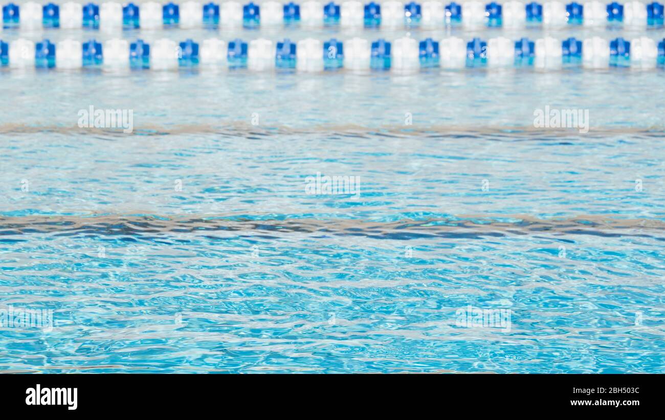 Lanes in swimming pool Stock Photo - Alamy