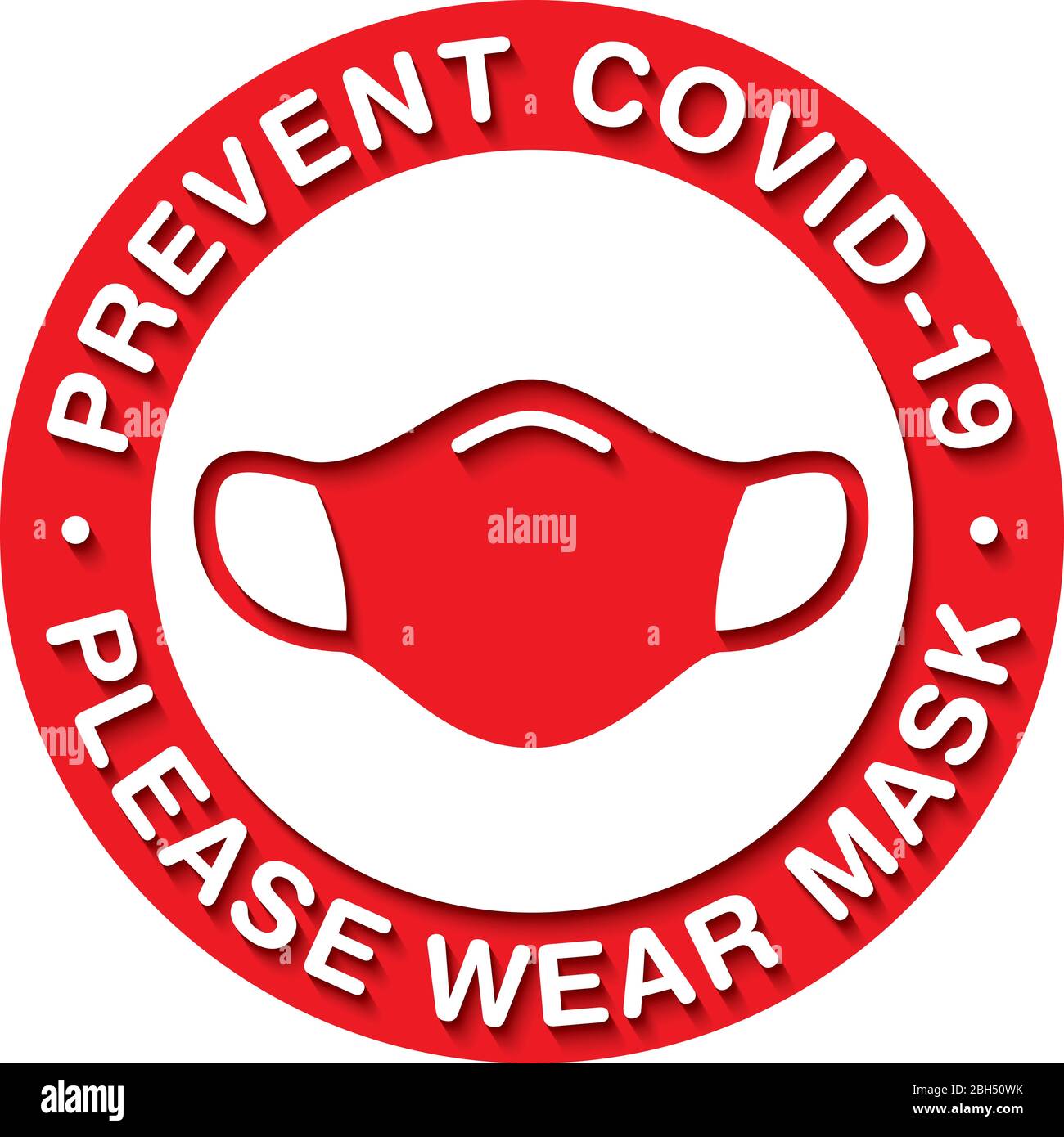 Please Wear Medical Mask Signage or Floor Sticker for help reduce the ...