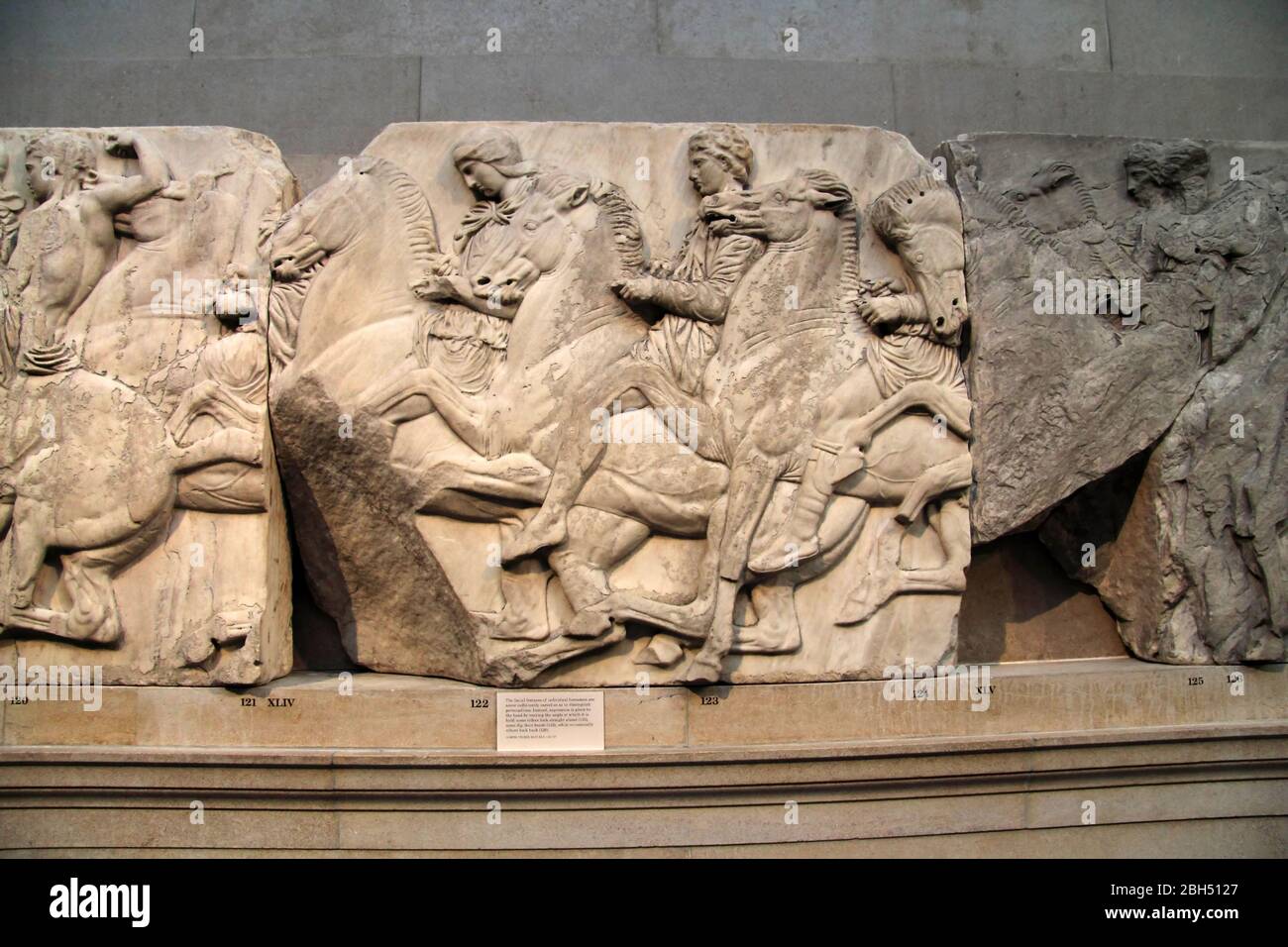 The Parthenon Sculptures, a section of which is pictured here in the ...