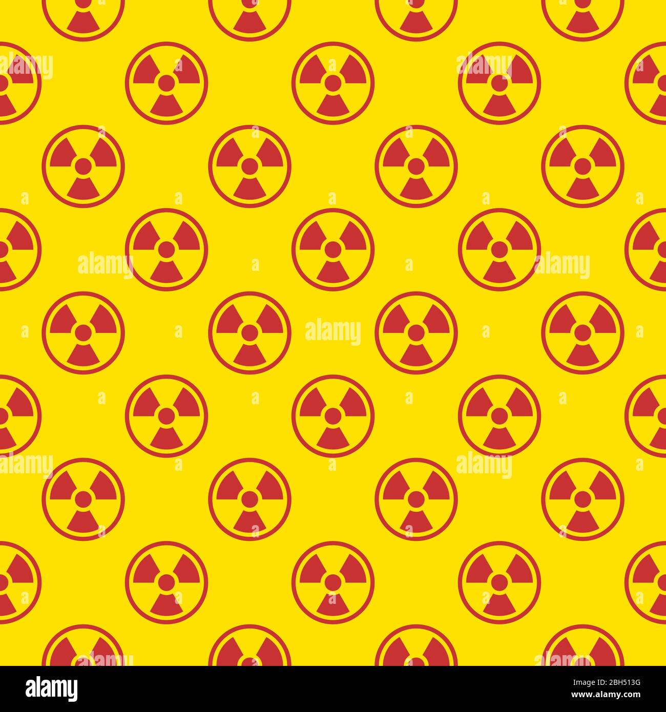 Seamless pattern with radiation icons Stock Vector Image & Art - Alamy