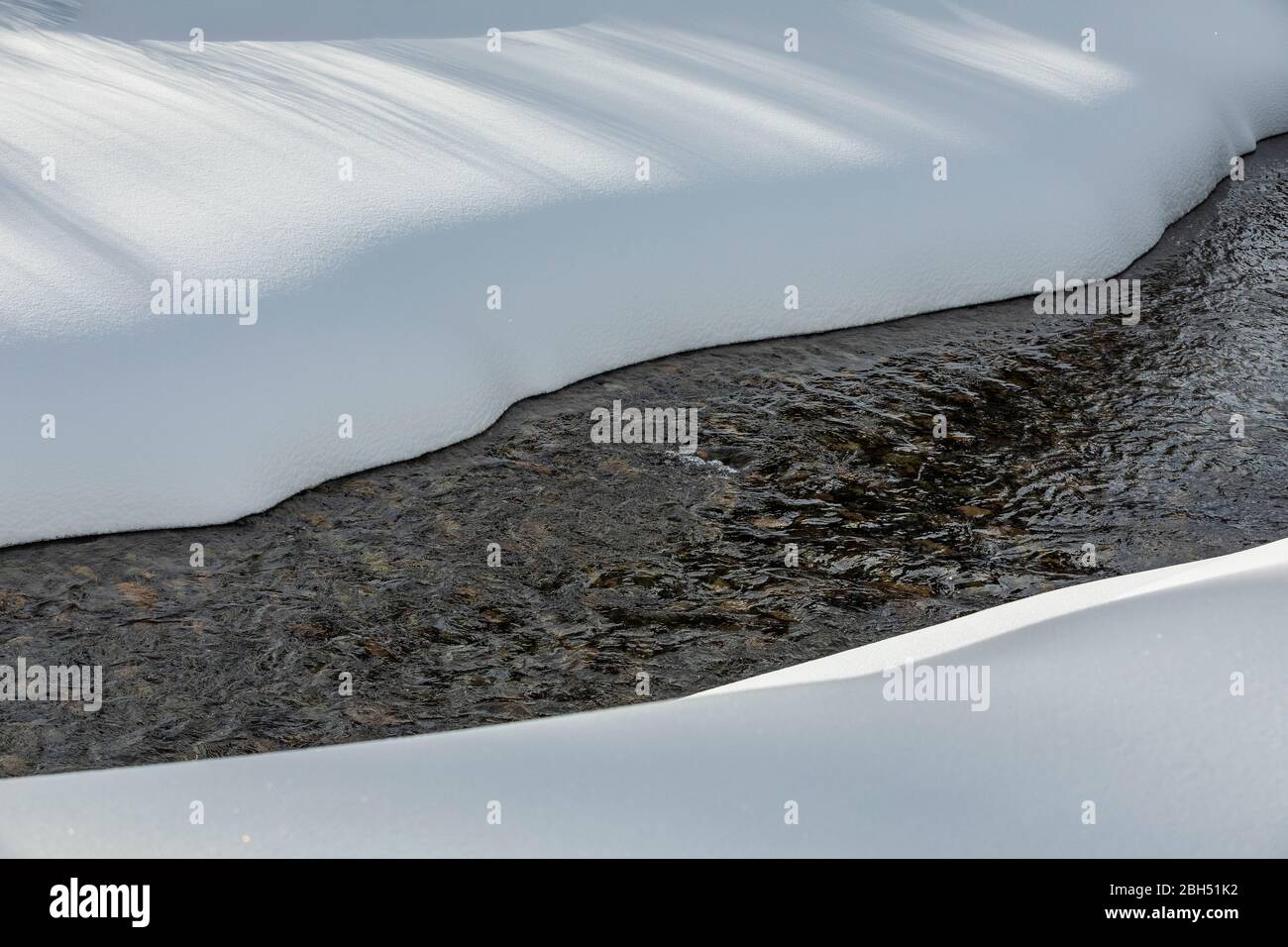 River by snow Stock Photo - Alamy