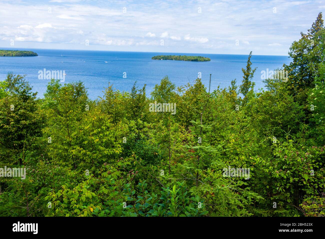 Large Peak over a Forest at Peninsula State Park in Door County ...