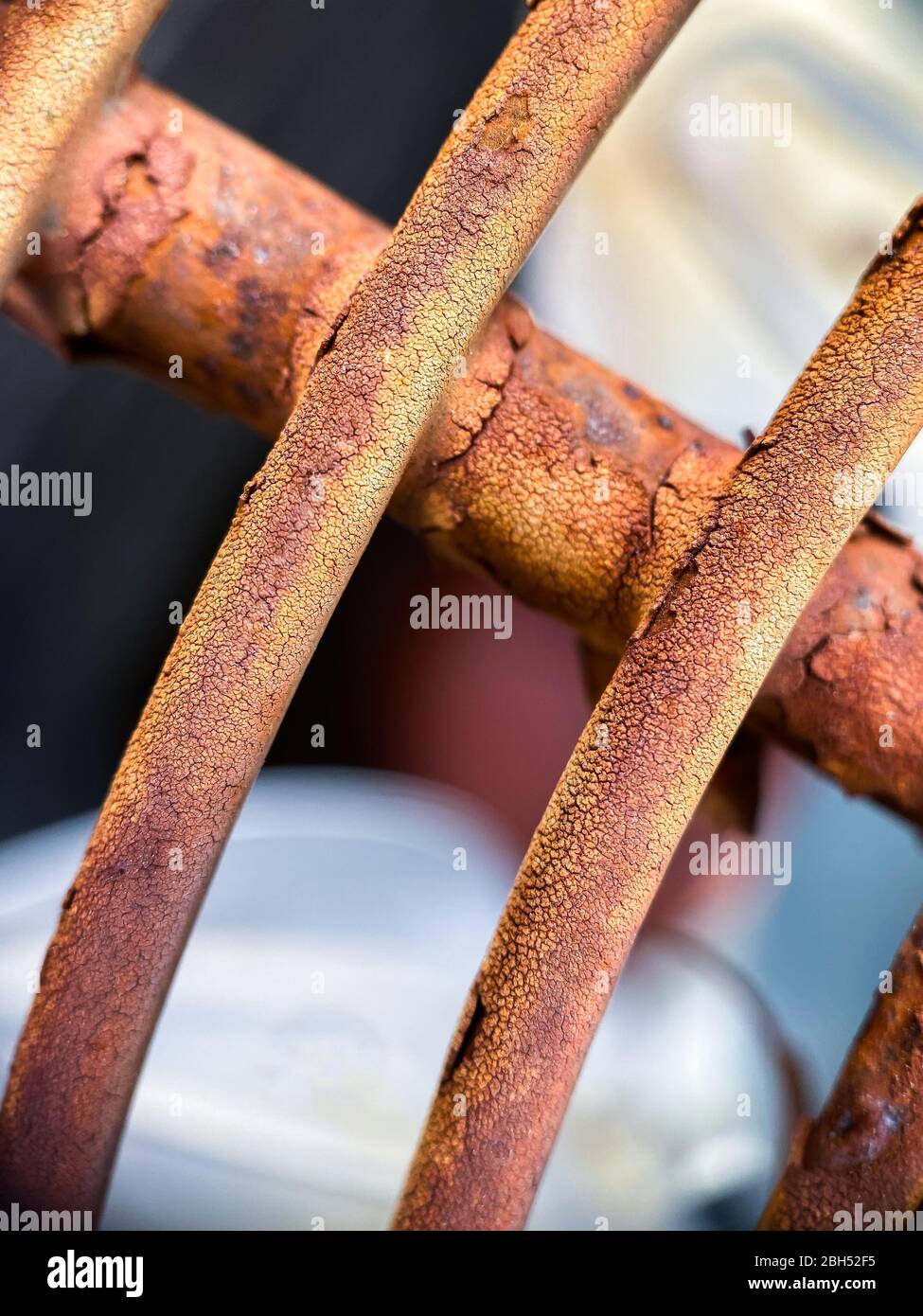 Close Up View of a Rusty Industrial Grate Stock Photo - Alamy