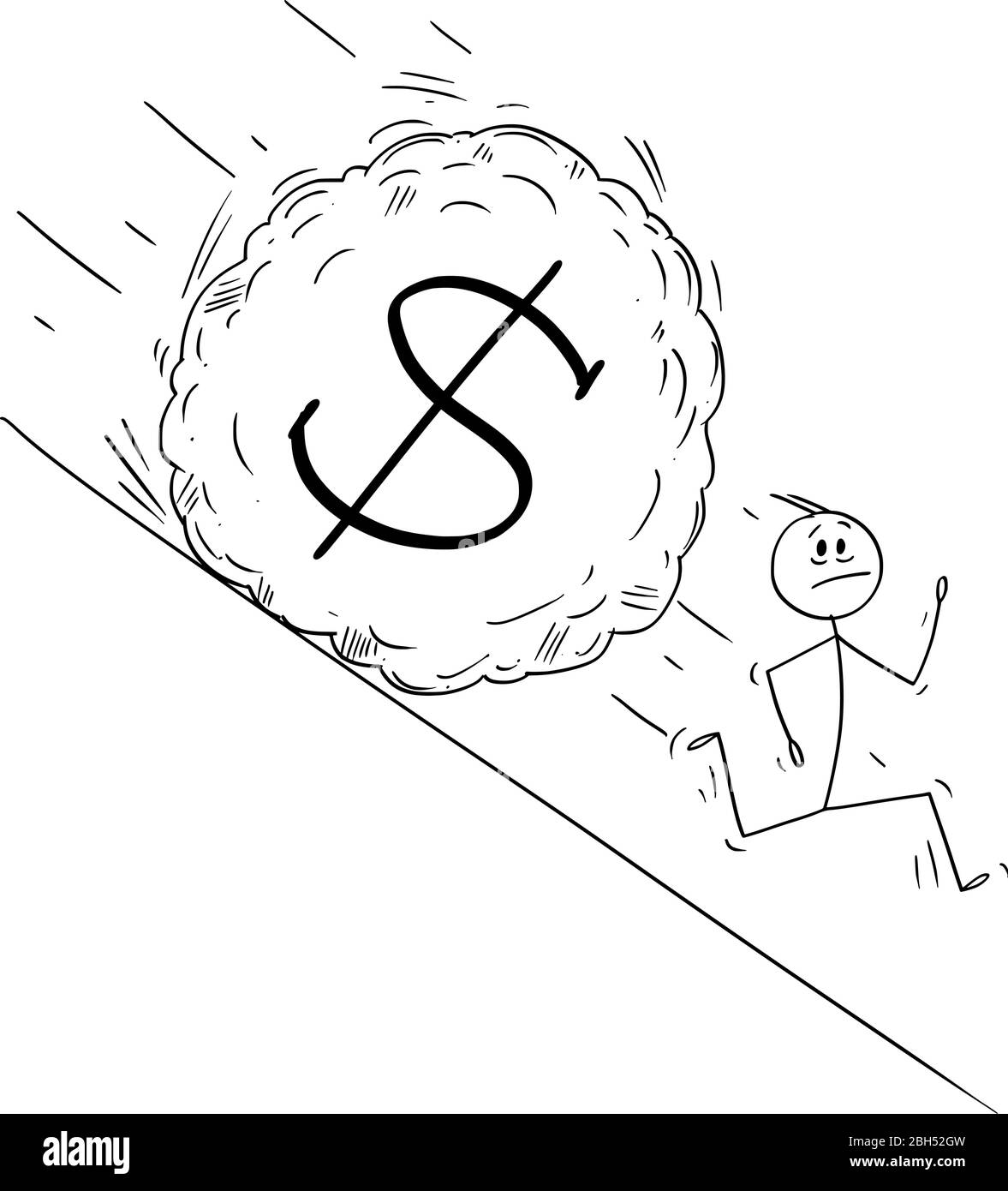 Businessman currency financial crisis Stock Vector Images - Alamy