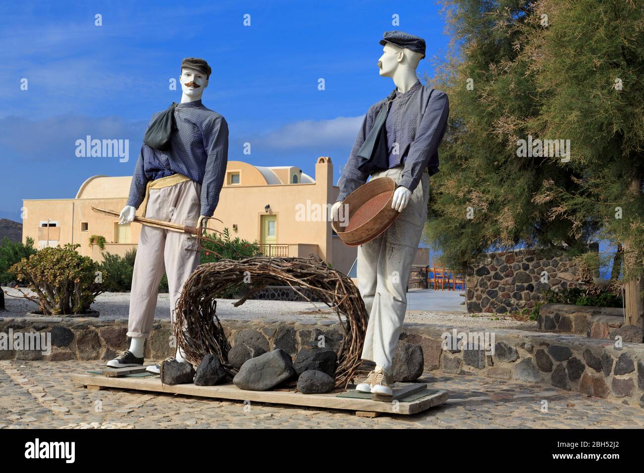Winery, Akrotiri Village, Santorini Island, Greece, Europe Stock Photo ...