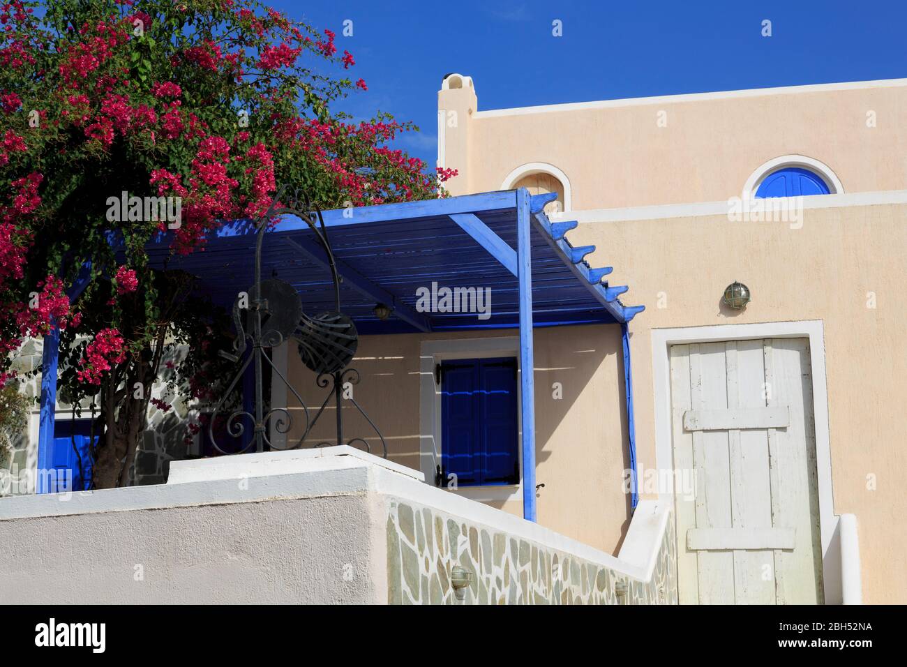 Architecture, Akrotiri Village, Santorini Island, Greece, Europe Stock ...