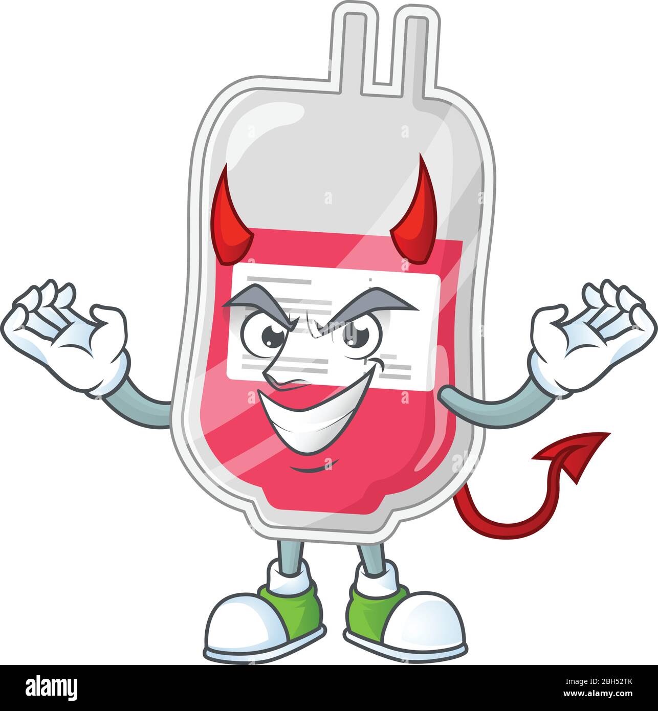 A picture of devil bag of blood cartoon character design Stock Vector ...