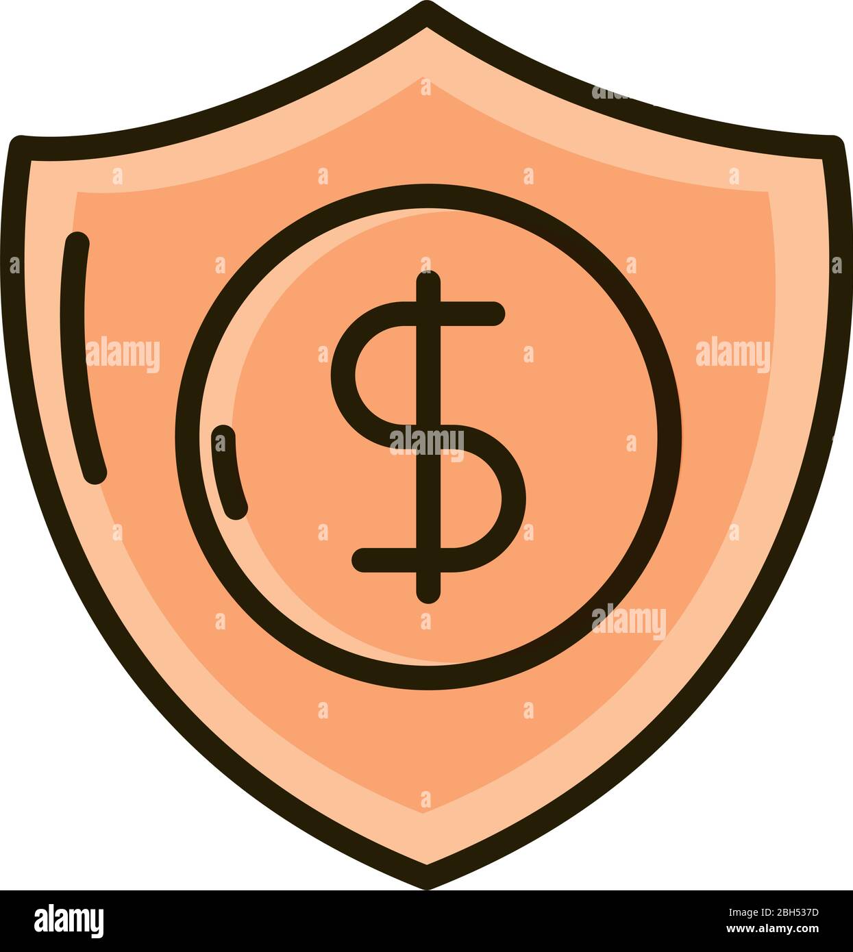 shield protection money business financial investing vector ...