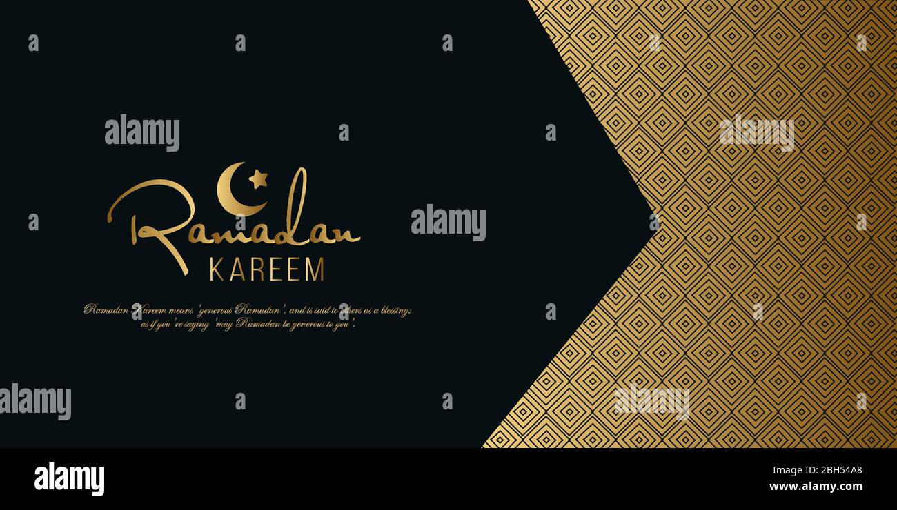 Ramadan kareem greeting background. Arabic calligraphy design for ...