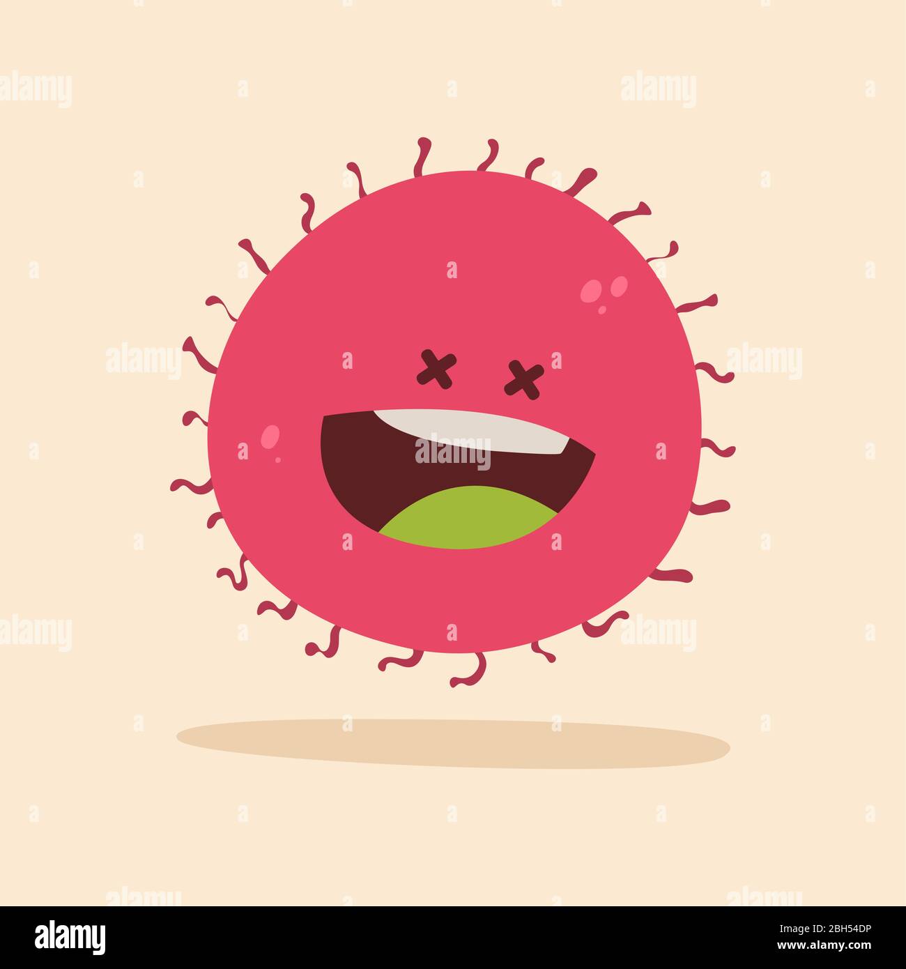 Laughing virus cartoon Stock Vector Image & Art - Alamy
