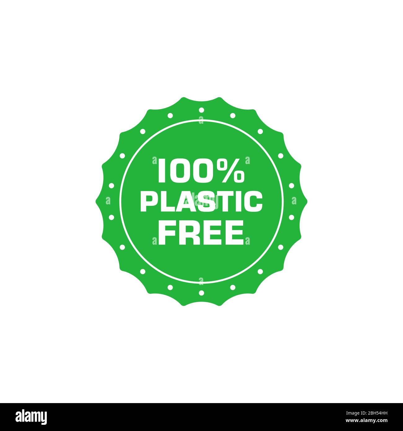 Plastic free label Stock Vector Images - Alamy