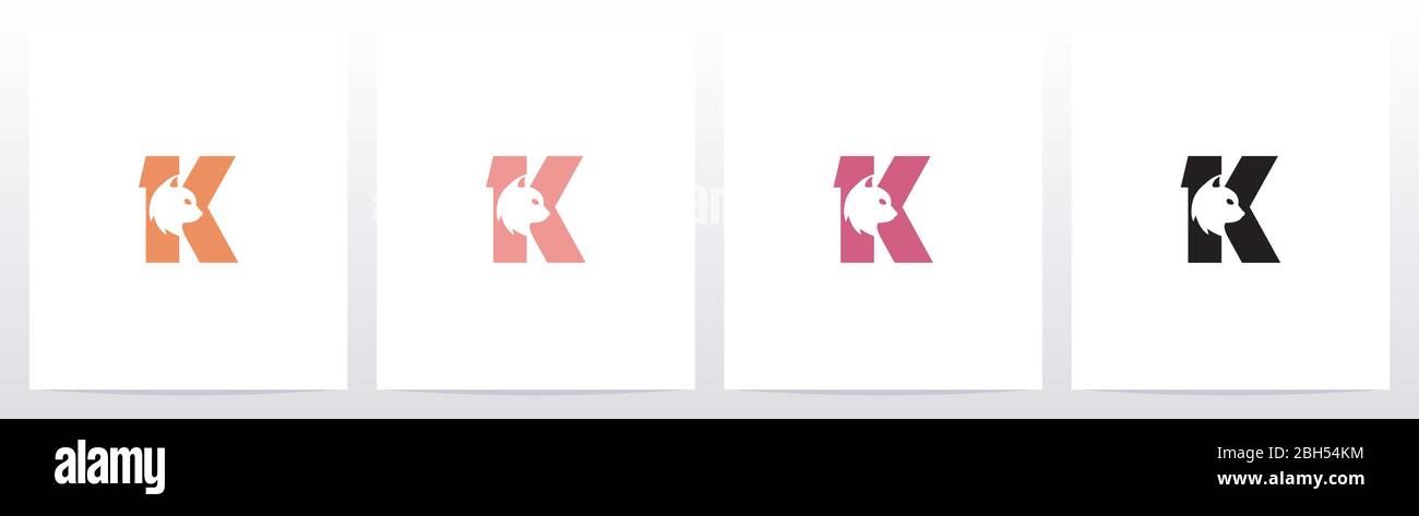K dog logo hi-res stock photography and images - Alamy