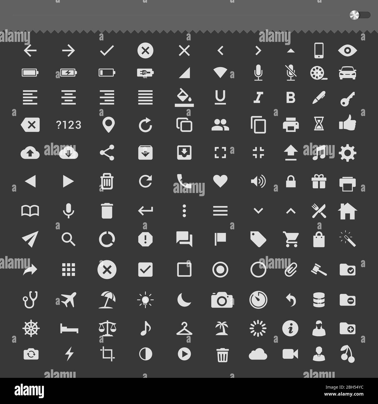 Web, application white icons vector pack Stock Vector Image & Art - Alamy