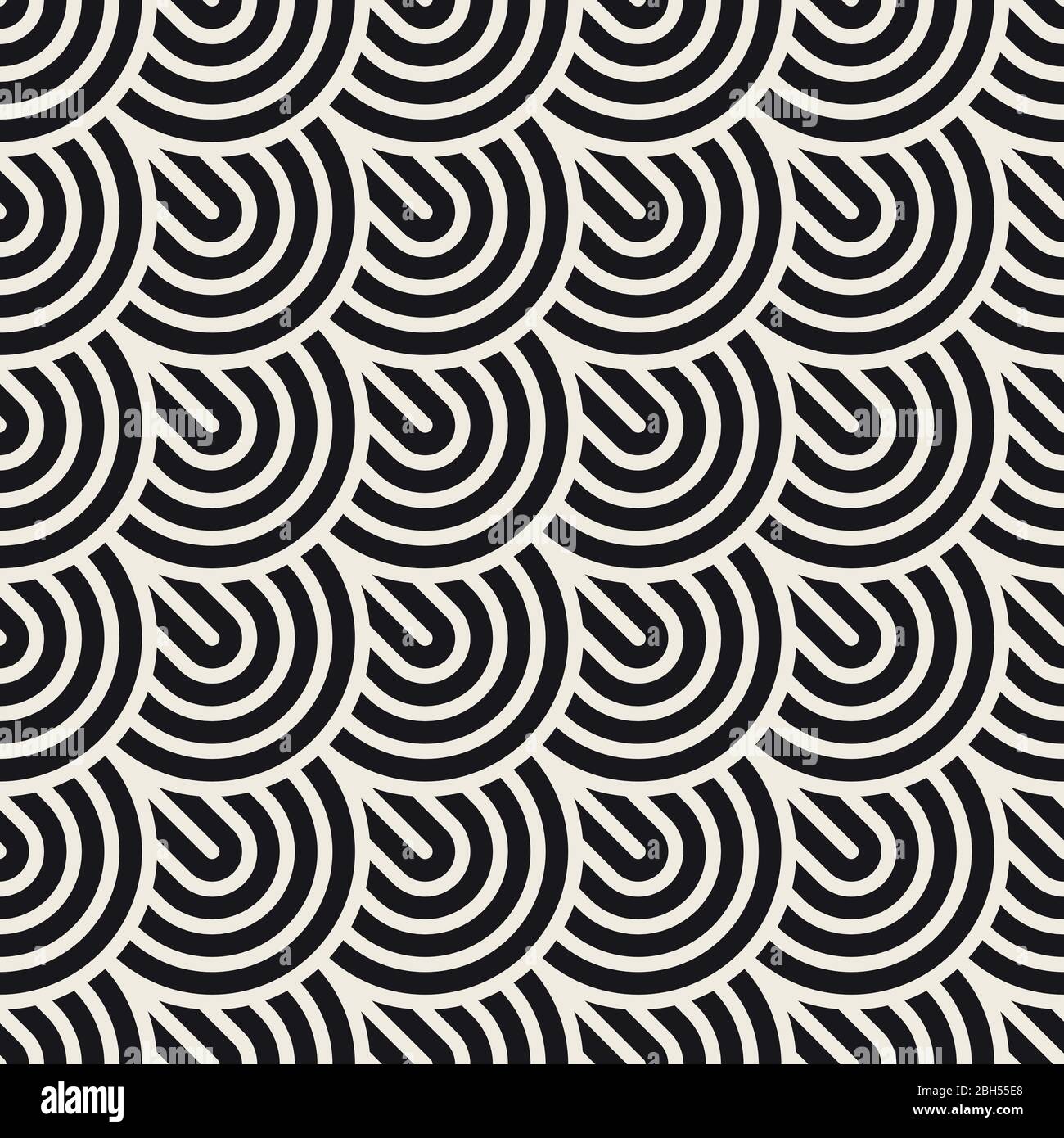 Vector Seamless Pattern Repeating Abstract Background Black And White