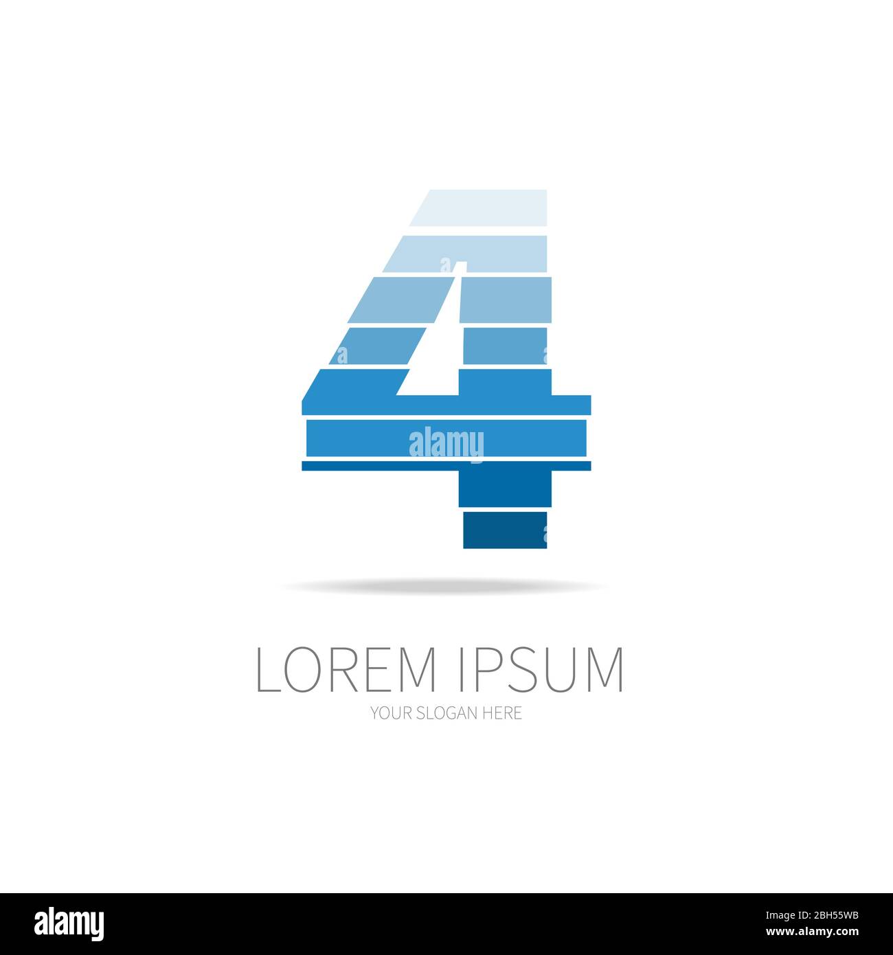 Number 4 Logo Design