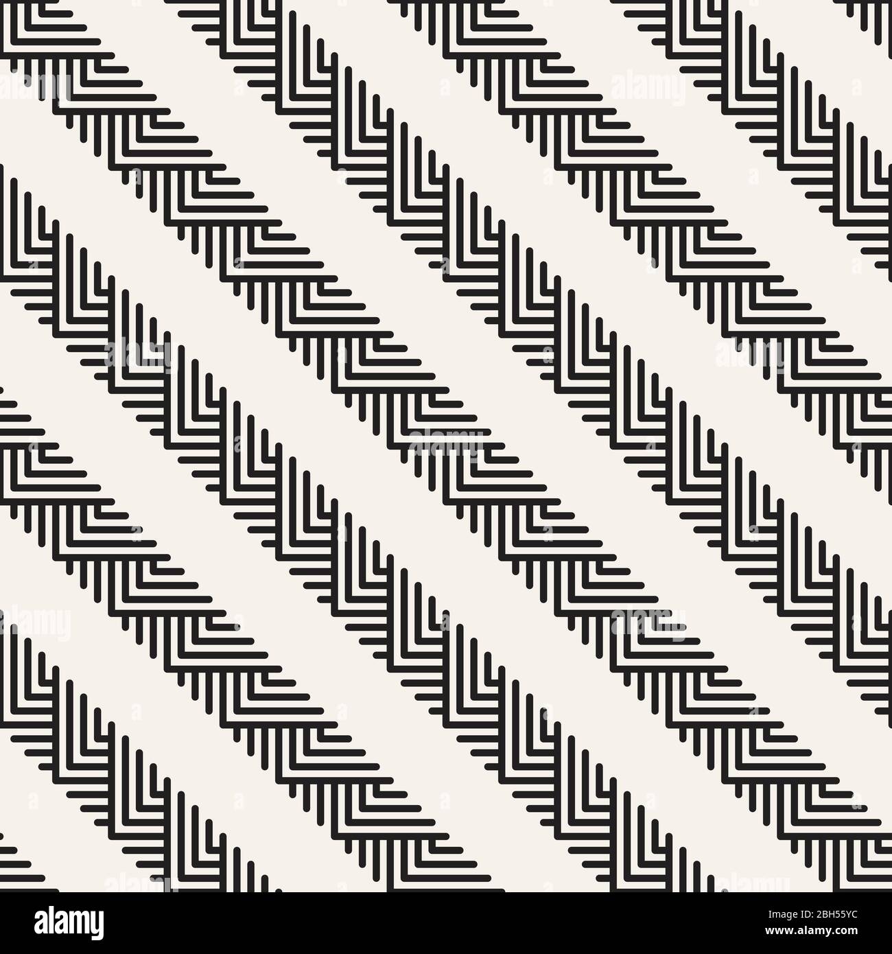 Vector seamless pattern. Geometric striped ornament. Simple tileable ...