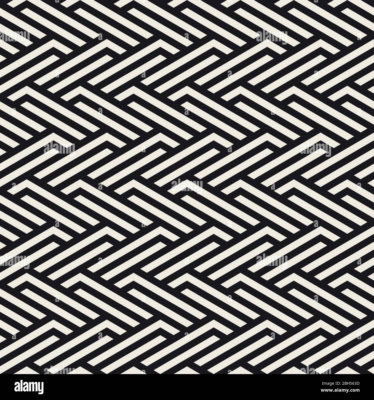 Vector seamless pattern. Geometric striped ornament. Simple tileable ...