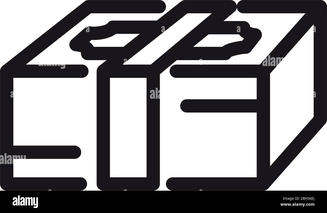 wad of money icon over white background, line style, vector ...