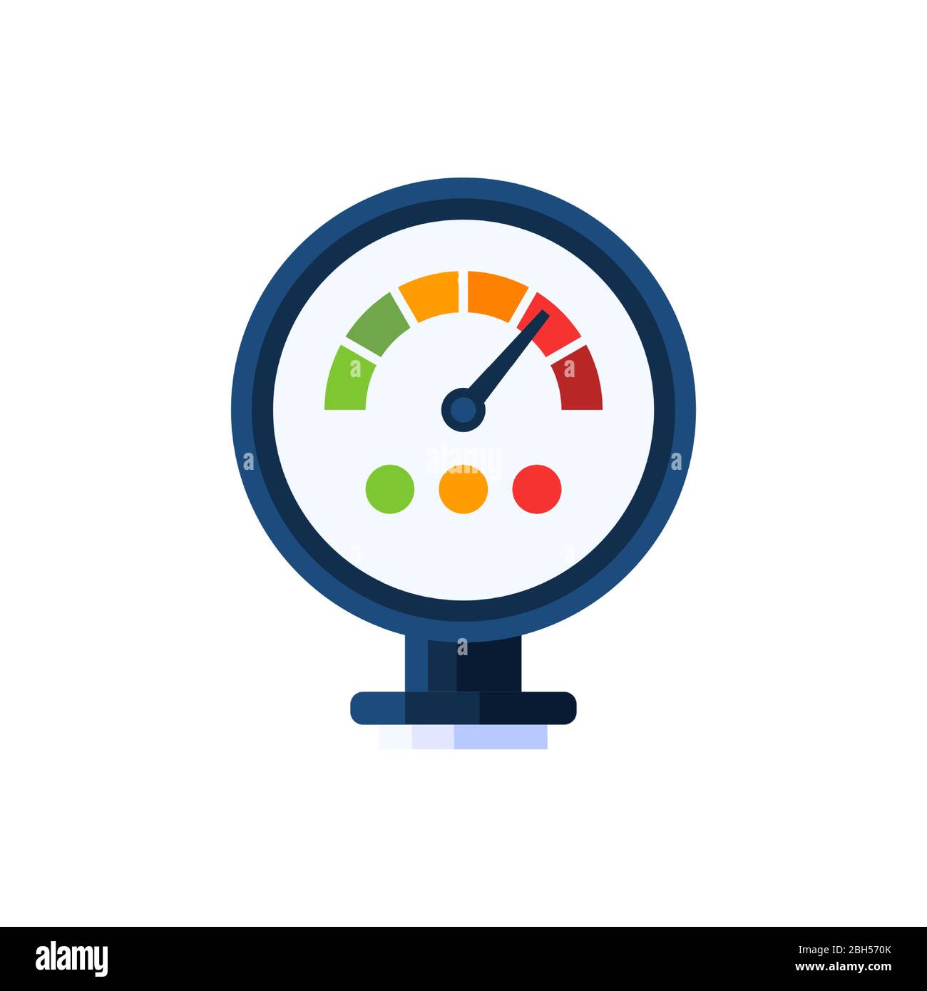 Pressure water meter icon. Simple illustration of pressure meter vector ...