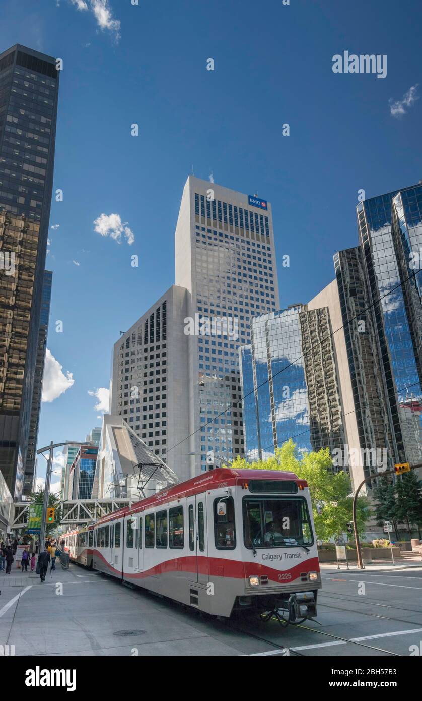 Office towers, Light Rapid Transit, light rail train, also known as C ...