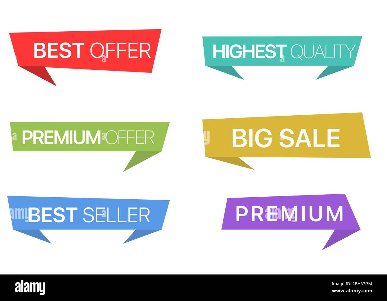 Colored sticker set Stock Vector Image & Art - Alamy