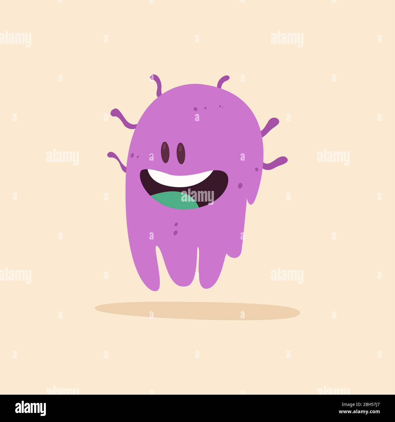 Happpy virus cartoon Stock Vector Image & Art - Alamy
