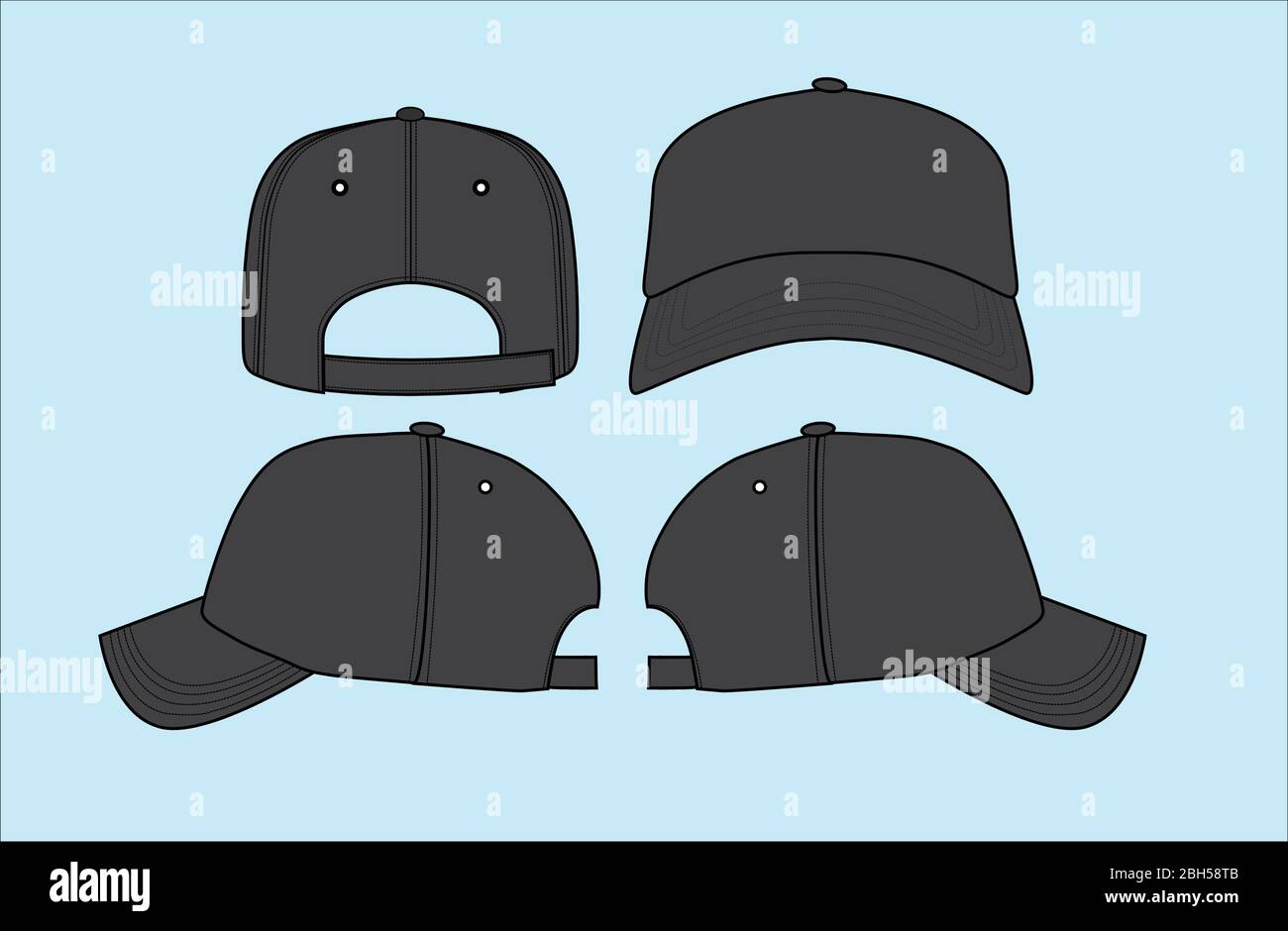 Cricket cap Stock Vector Images - Alamy