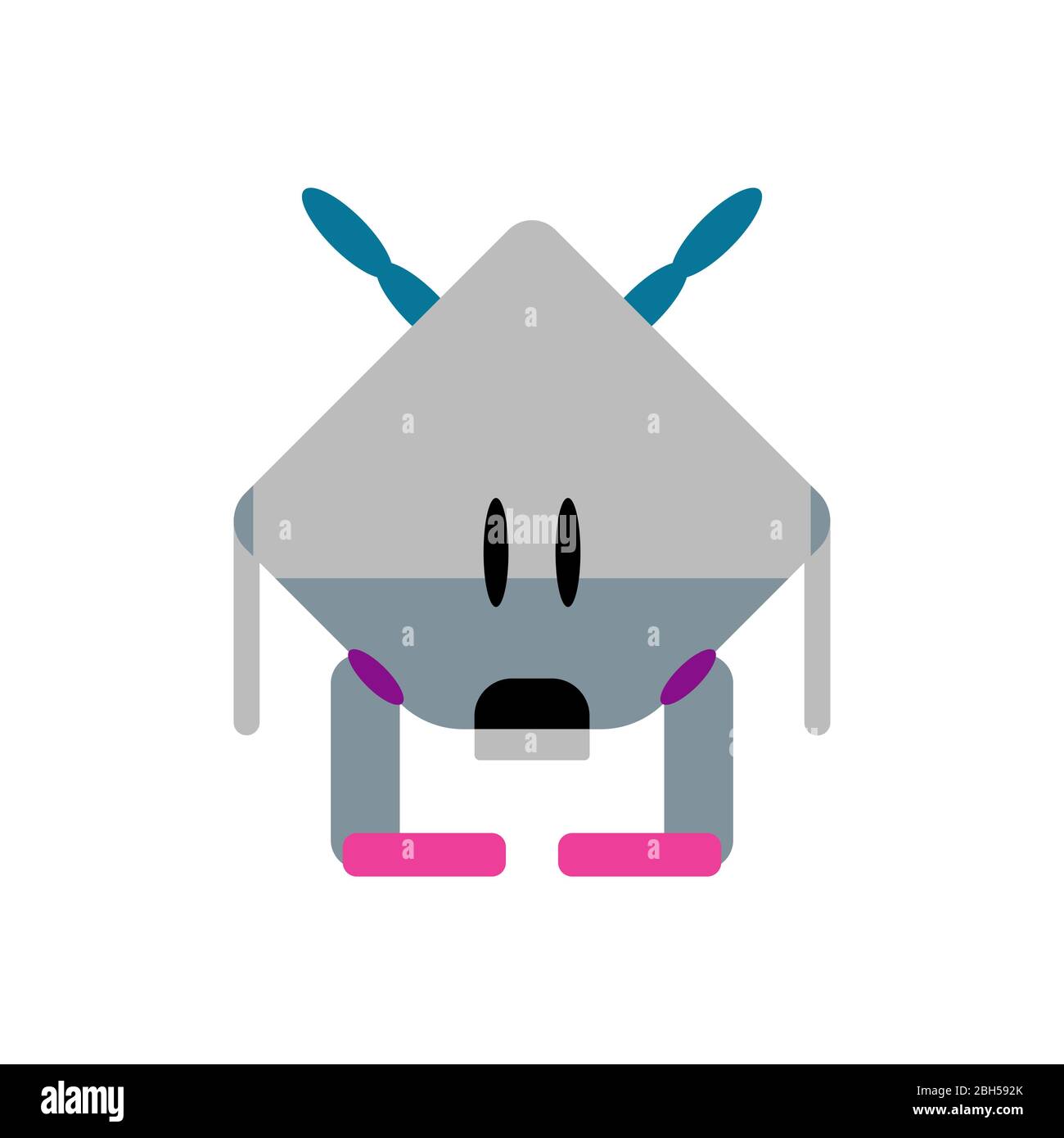 Space Invader like monster - vector illustration Stock Vector Image ...