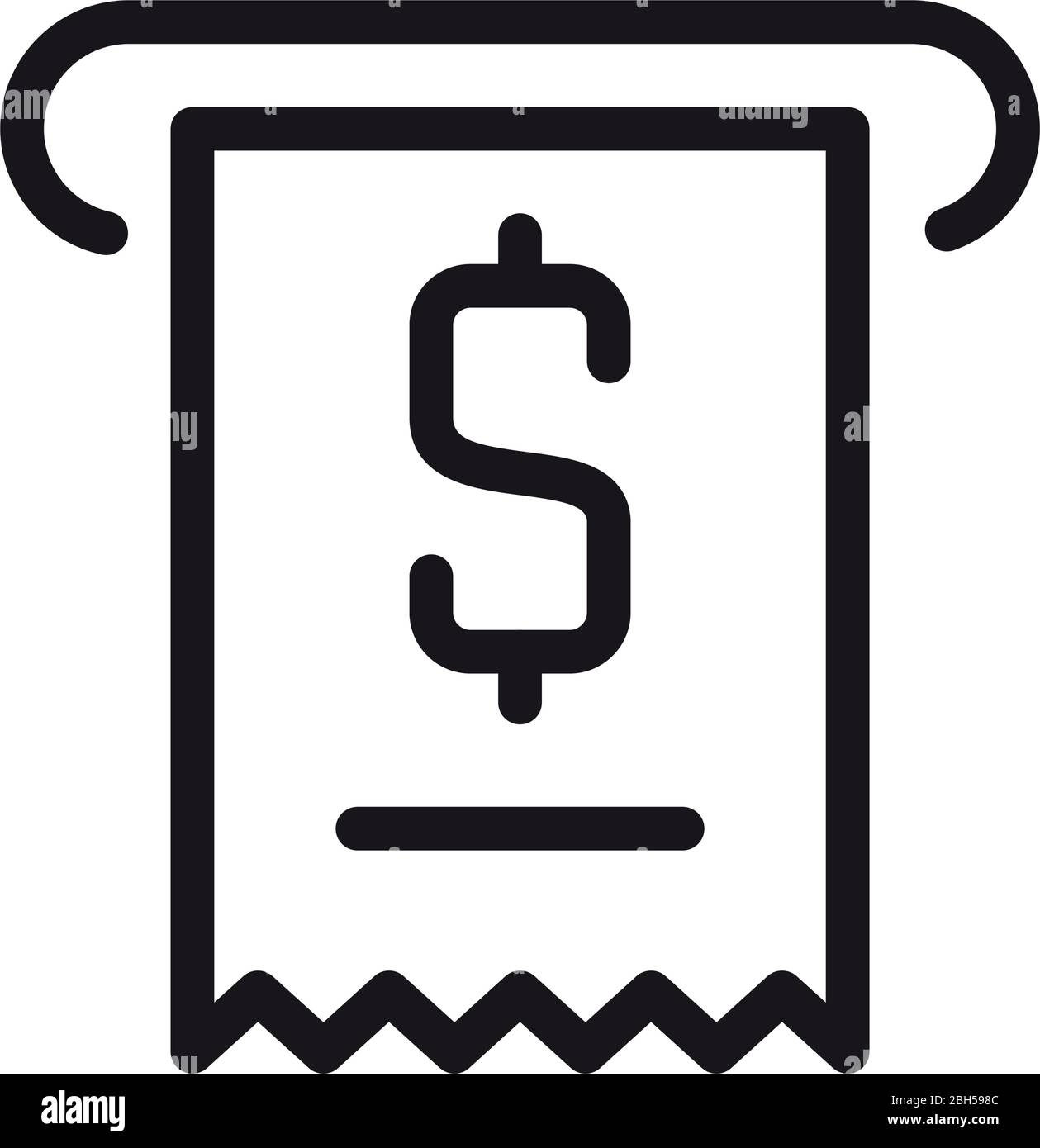purchase ticket icon over white background, line style, vector ...