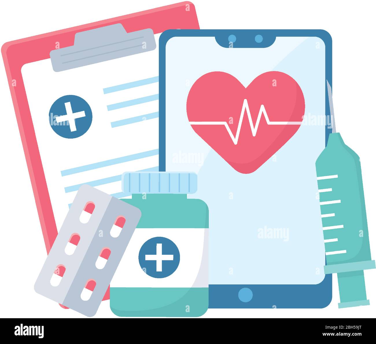 Heart pulse inside smartphone document and injection design of Medical ...