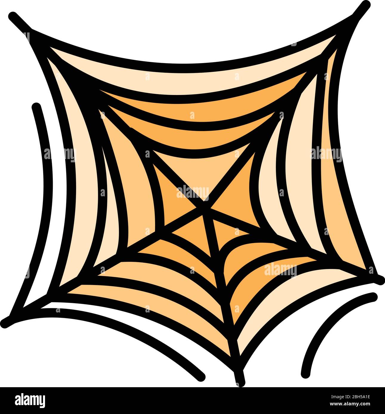 Scary spider web icon. Outline scary spider web vector icon for web ...