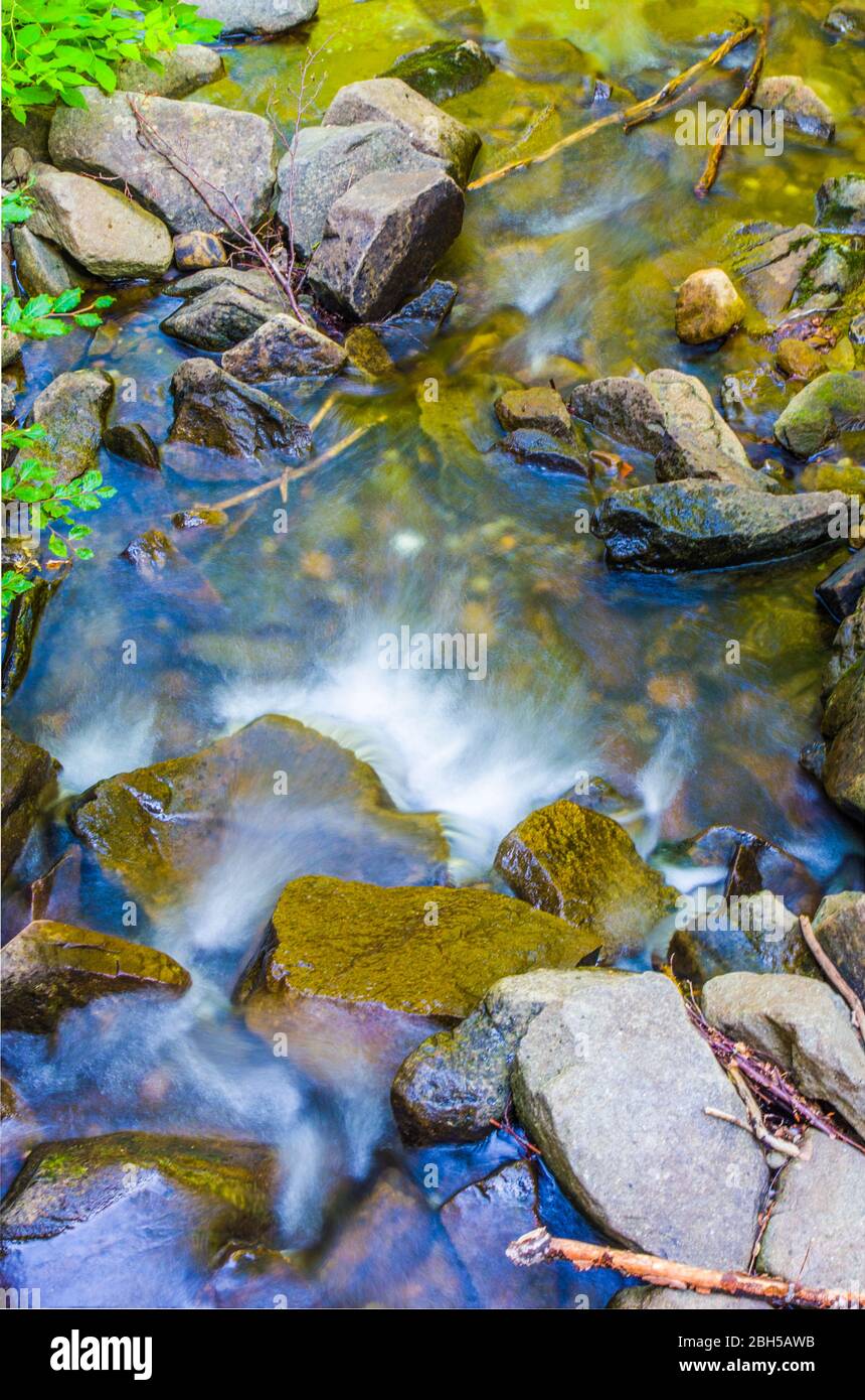 Summer waterfall limpid water hi-res stock photography and images - Alamy