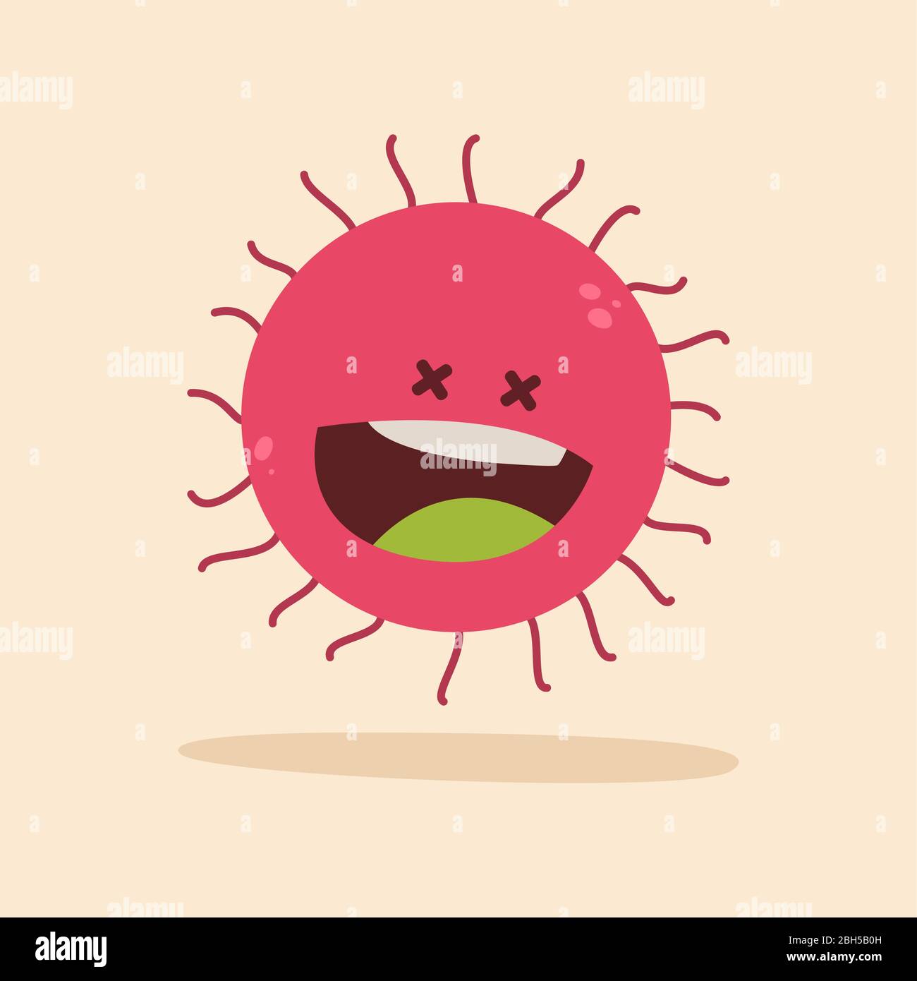 Laughing virus cartoon Stock Vector Image & Art - Alamy