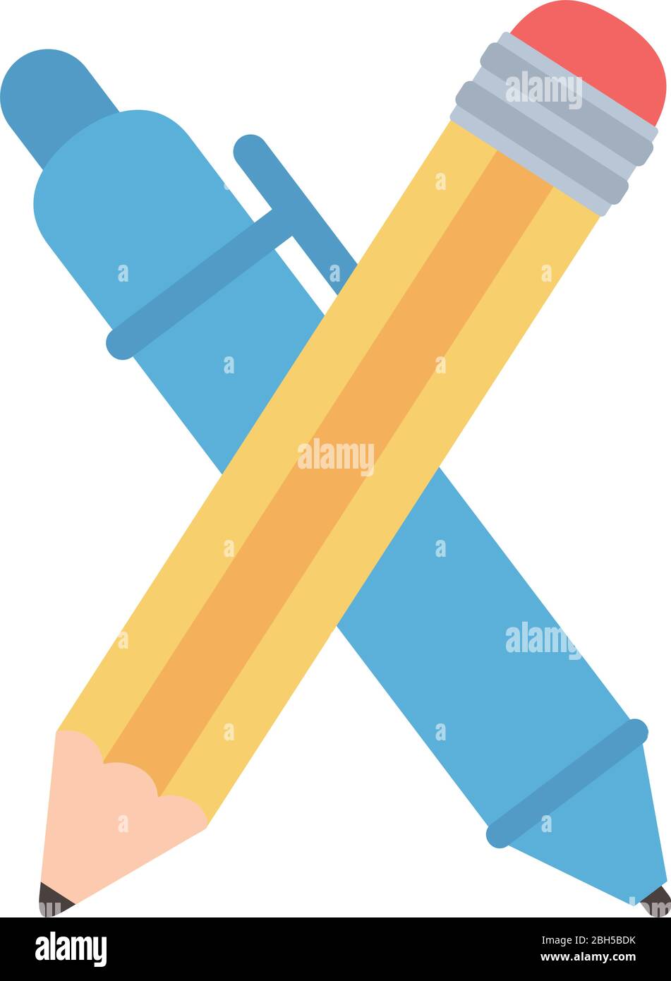 Pencil and pen design, Tool write office object instrument equipment ...