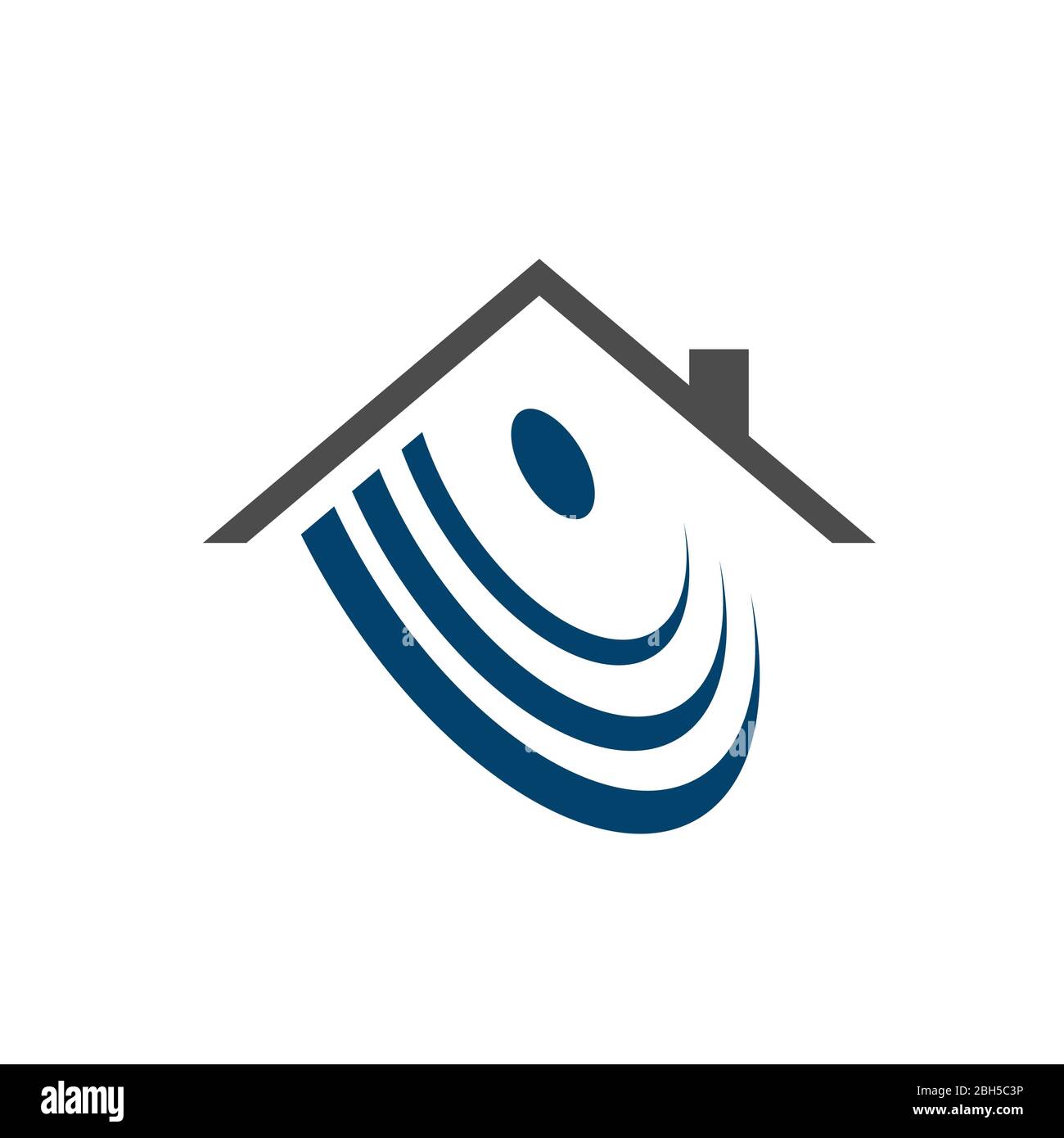 Smart home logo hi-res stock photography and images - Alamy