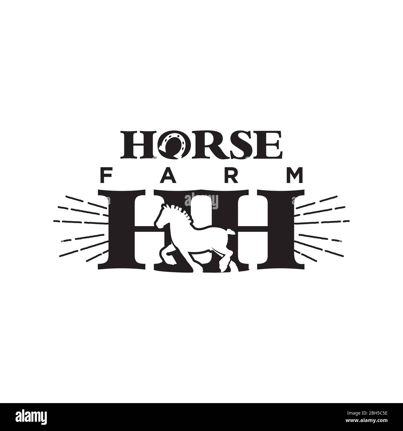Horse Stable Drawing Stock Vector Images - Alamy