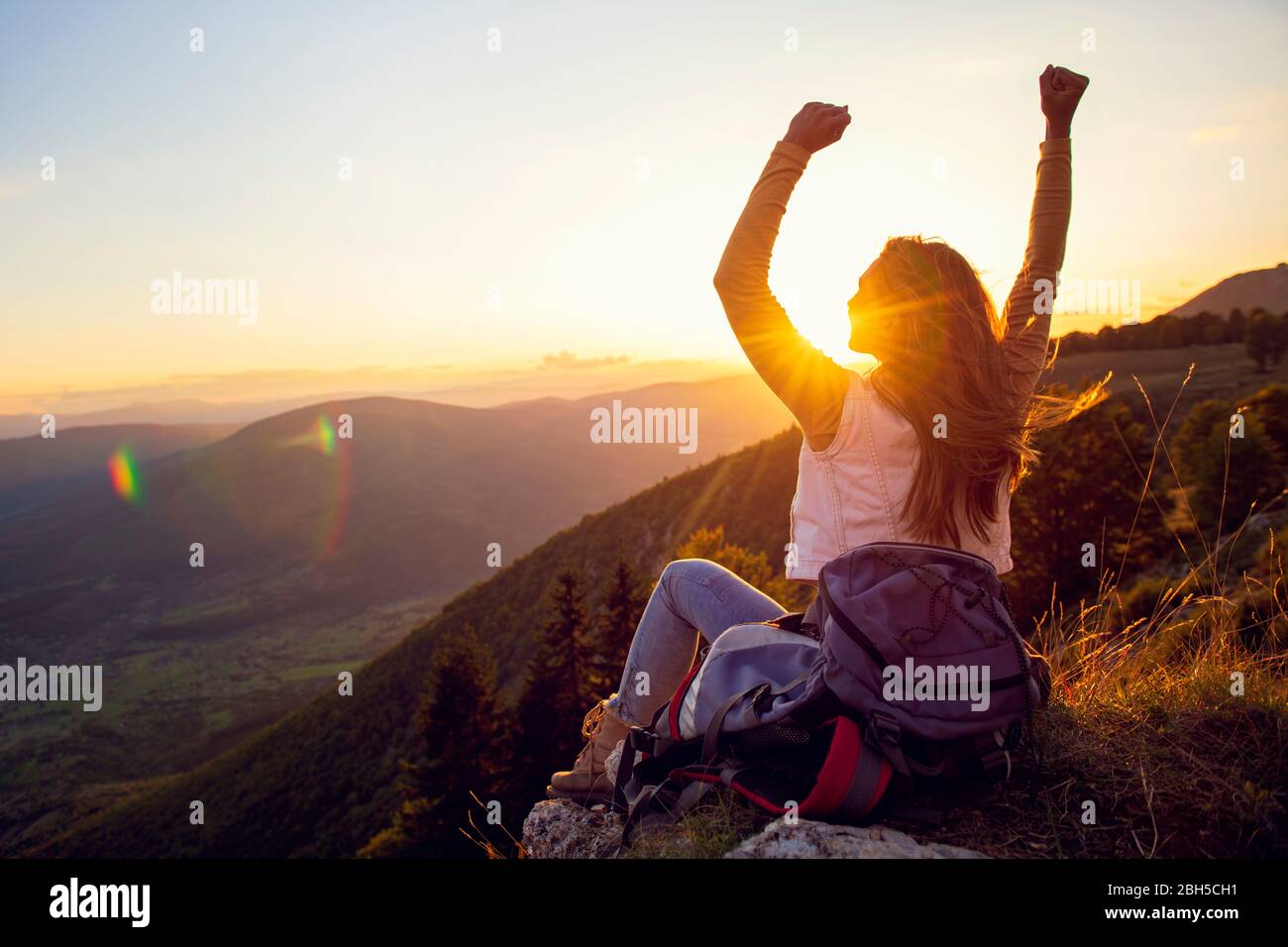 Sunbeam on woman feet hi-res stock photography and images - Alamy