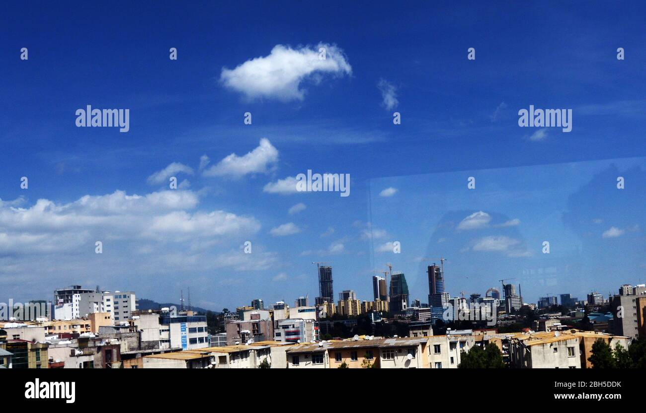 The changing skyline of Addis Ababa in Ethiopia Stock Photo - Alamy