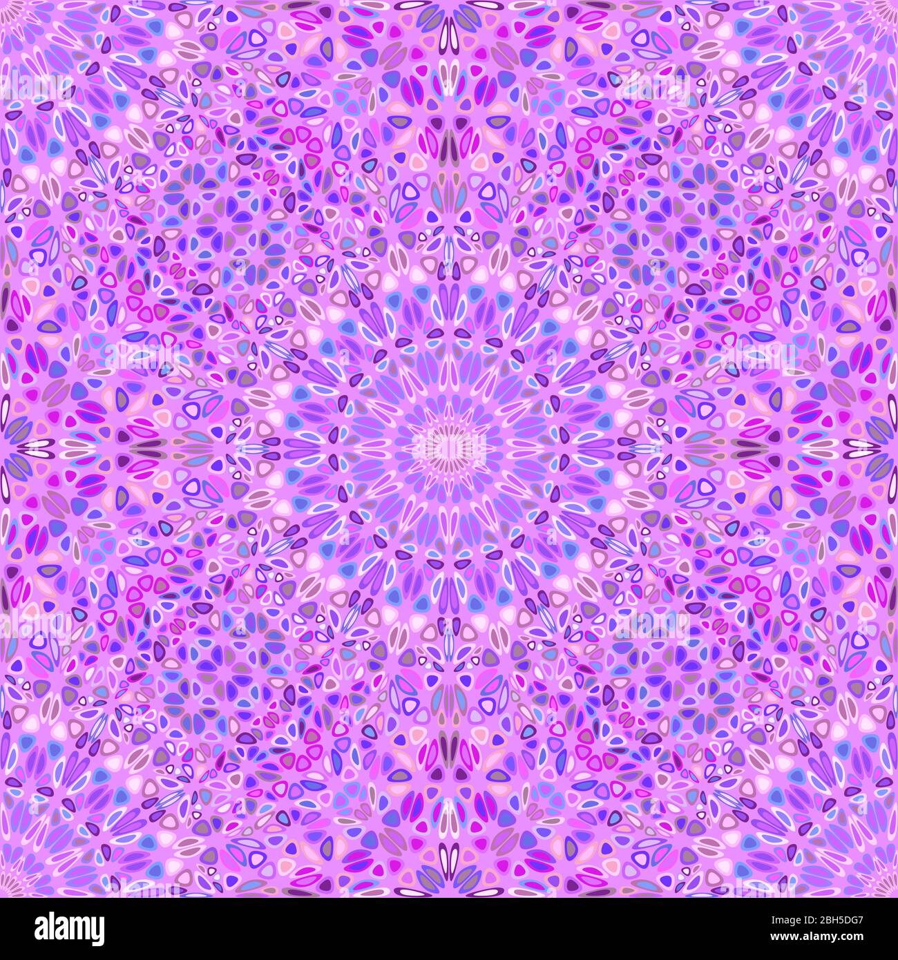 Seamless Bohemian Flower Mandala Ornament Pattern Background Stock