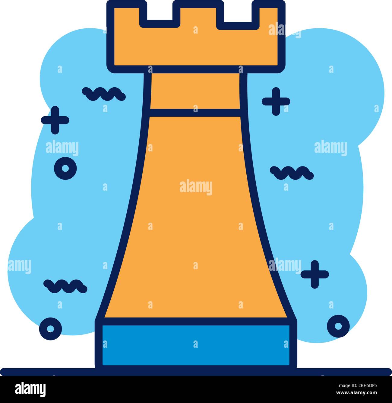 tower chess detail style icon Stock Vector Image & Art - Alamy