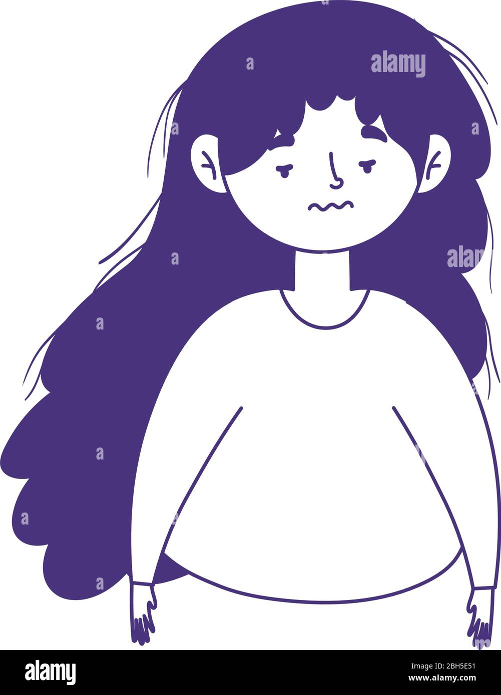 Sick woman with fatigue cold fever design of Covid 19 epidemic disease ...