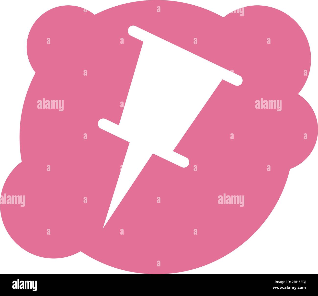 paper pin block style icon Stock Vector Image & Art - Alamy