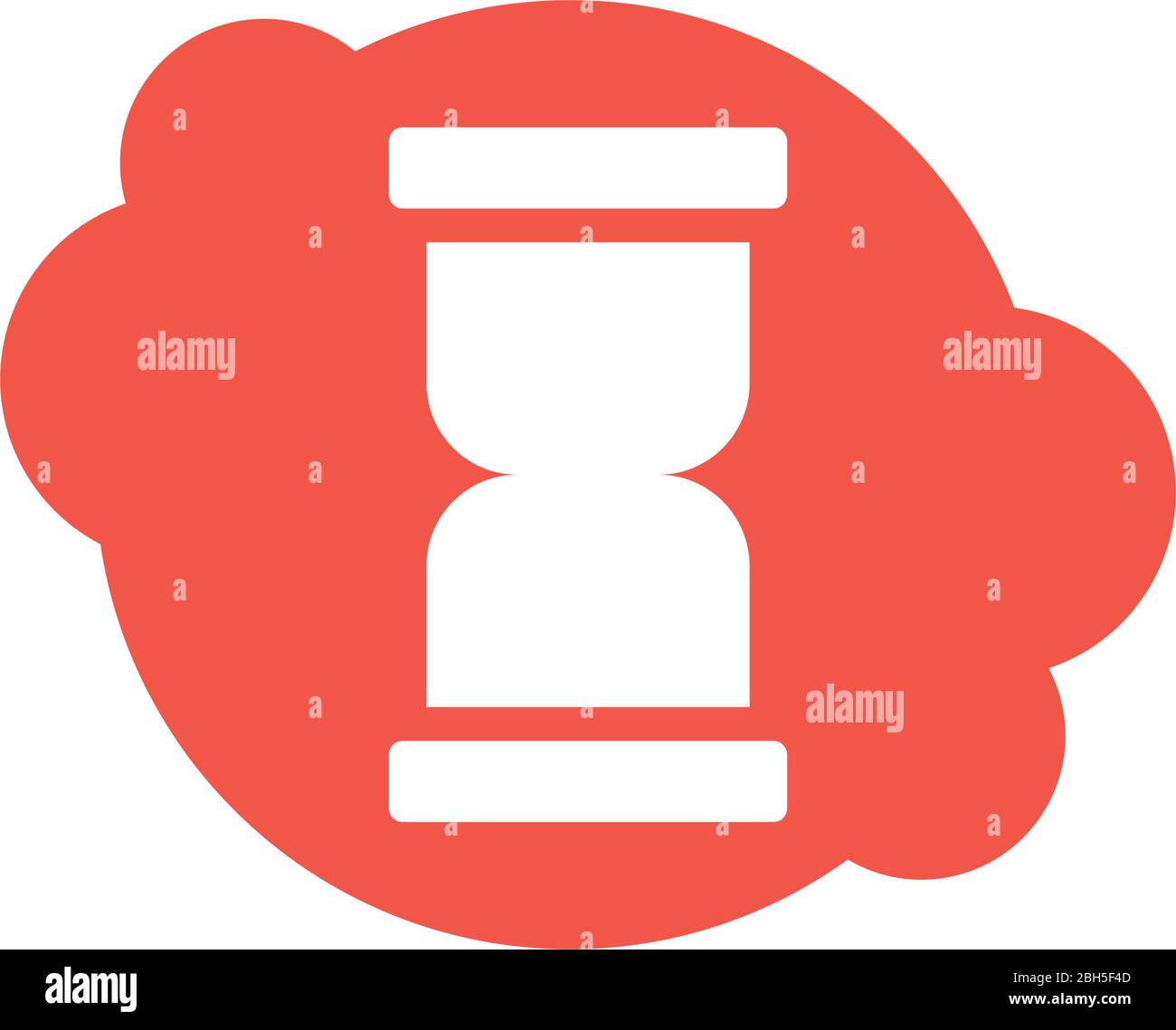 hourglass timer block style icon Stock Vector Image & Art - Alamy