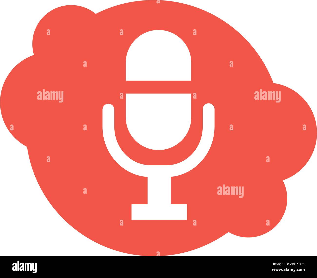 microphone sound device block style icon Stock Vector Image & Art - Alamy