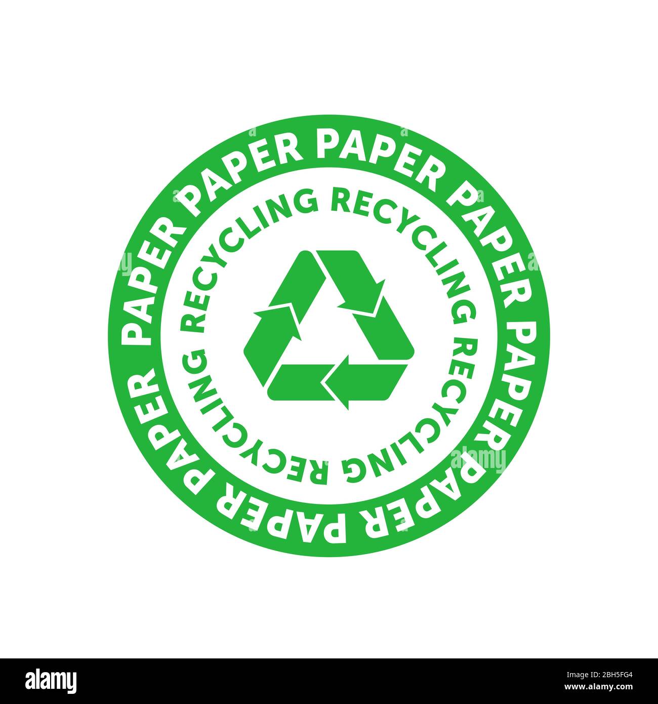 Paper recycling mobius loop Cut Out Stock Images & Pictures - Alamy