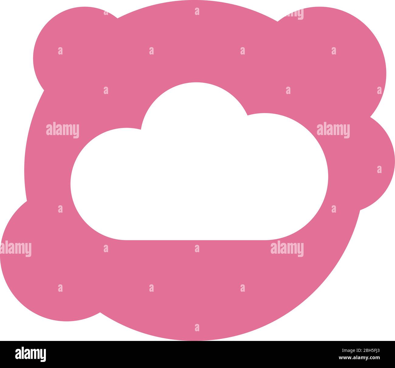 cloud computing server technology block style icon Stock Vector Image ...