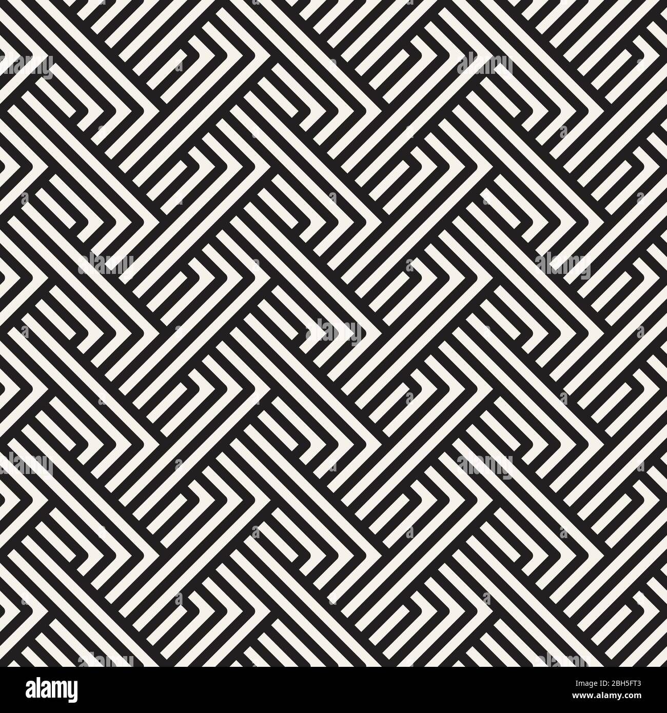 Vector seamless pattern. Geometric striped ornament. Simple tileable ...