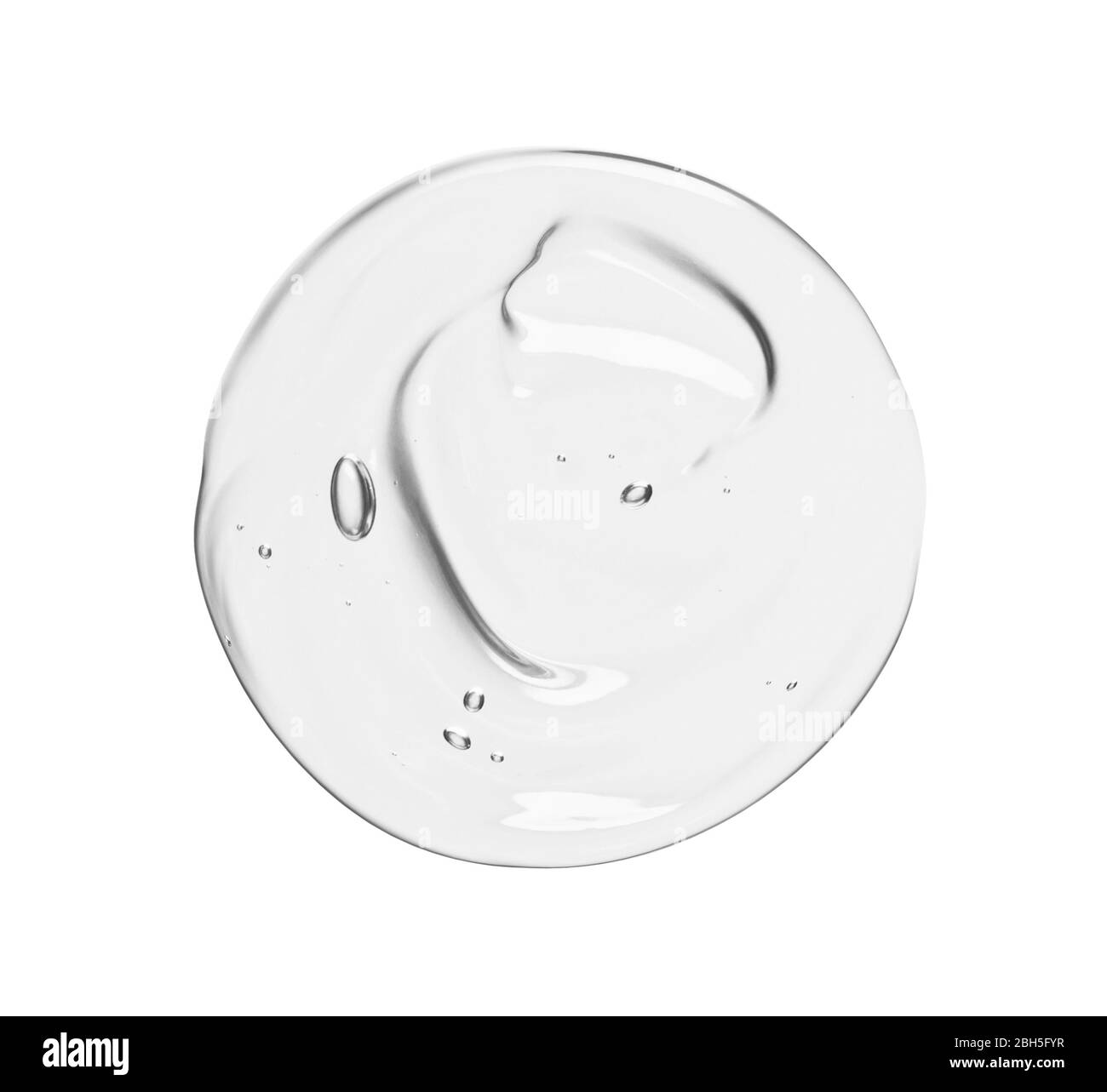 Gel texture. Clear cosmetic liquid serum swatch isolated on white ...