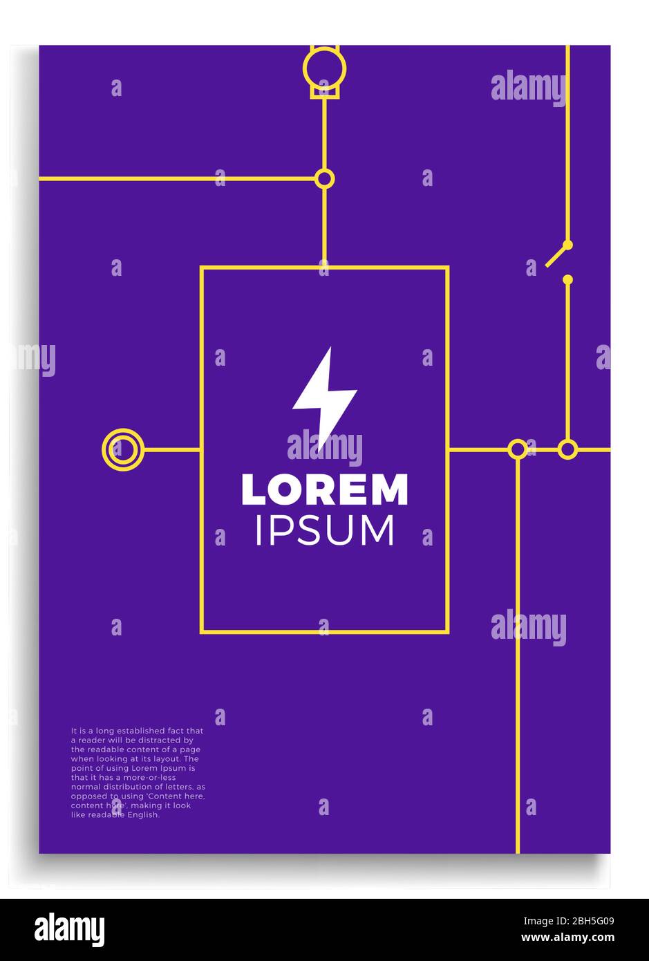 Electricity cover. Abstract technology circuit board, voltage scheme ...