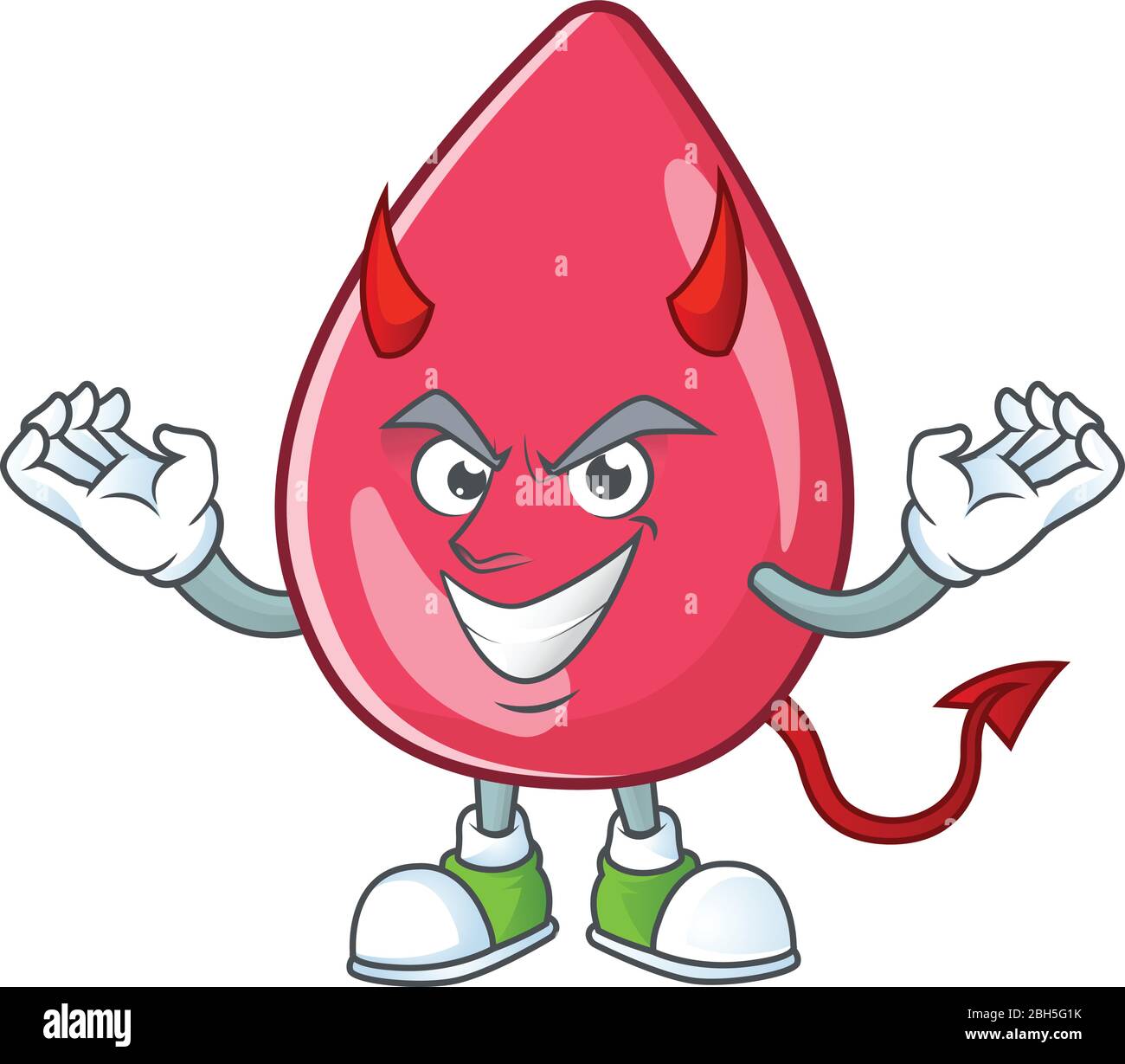 A picture of devil red blood cartoon character design Stock Vector ...